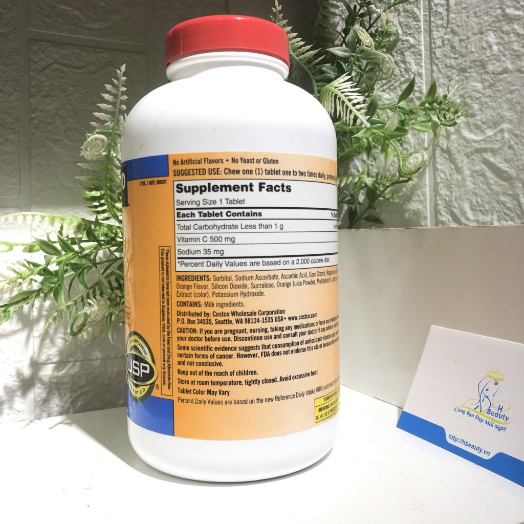Vitamin C 500mg Thương Hiệu Kirkland Của Mỹ Hbeauty Vn Cùng Bạn đẹp