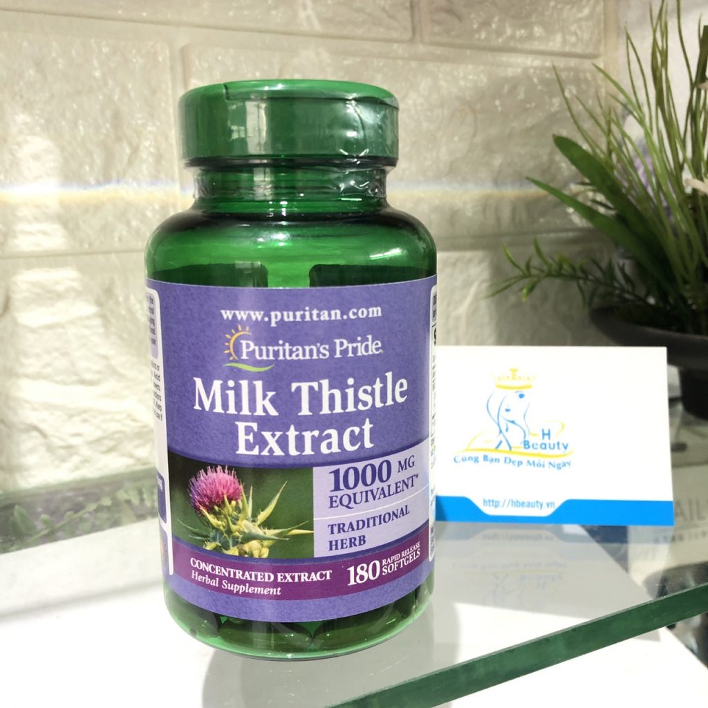 Giải Độc Gan thanh nhiệt cơ thể Milk Thistle Extract - Mỹ - HBeauty.vn - Cùng bạn đẹp mỗi ngày