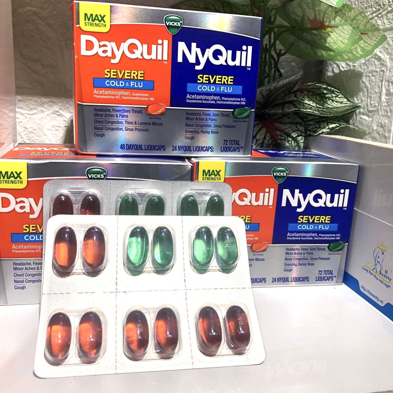 Thuốc trị ho cảm cho người lớn từ Mỹ viên DayQuil NyQuil - HBeauty.vn - Cùng bạn đẹp mỗi ngày